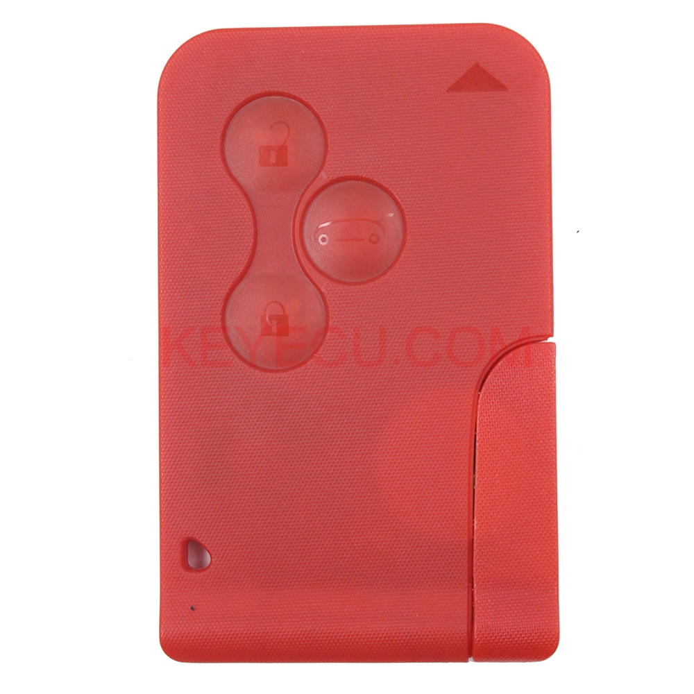 Smart Card Remote Key 3 Button 433MHZ for Renault Megane Red,For Renault