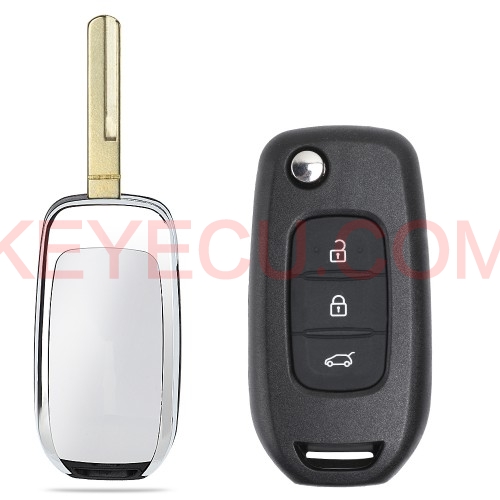 Replacement Flip Remote Key Fob 433MHz PCF7961M for Renault Kadjar ...