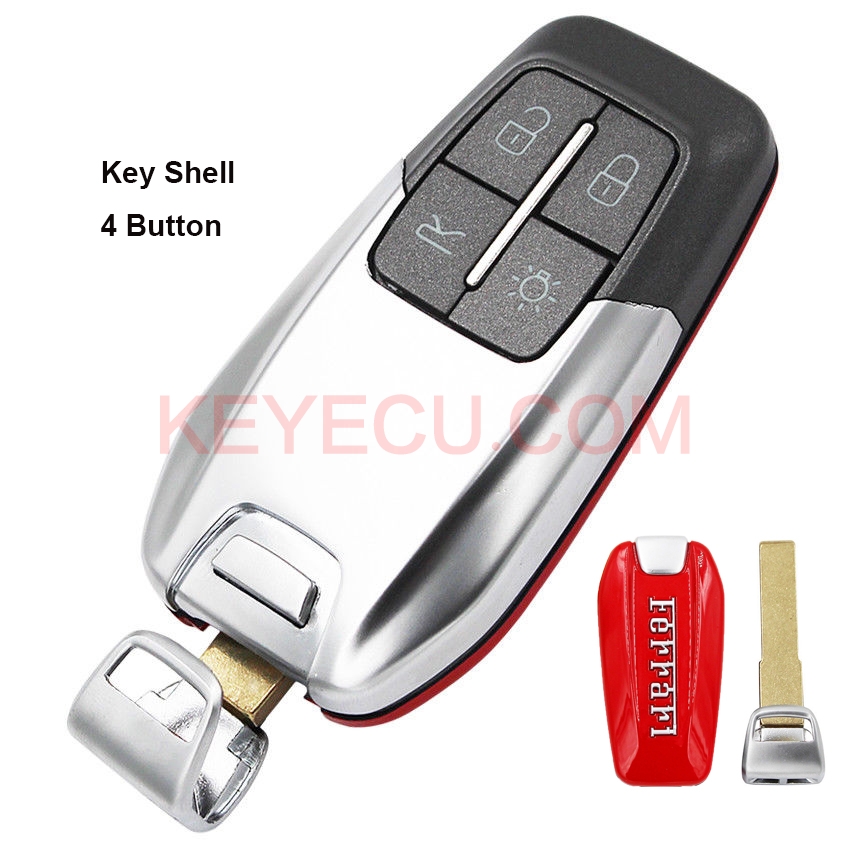 Smart Luxury Remote Key Shell 4 Button for Ferrari 458 588 488GTB ...