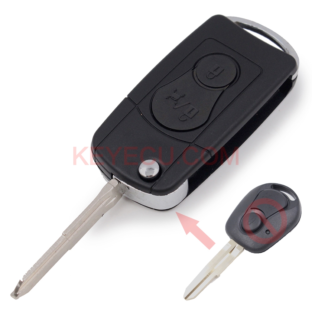Folding Remote Key Shell for Ssangyong Switchblade,For Ssangyong