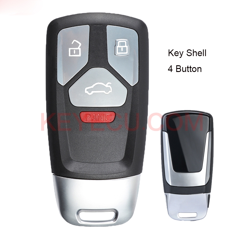 4 Button Smart Remote Key Shell Case Fob for Audi TT A4 A5 S5 Q5 Q7 SQ5 ...