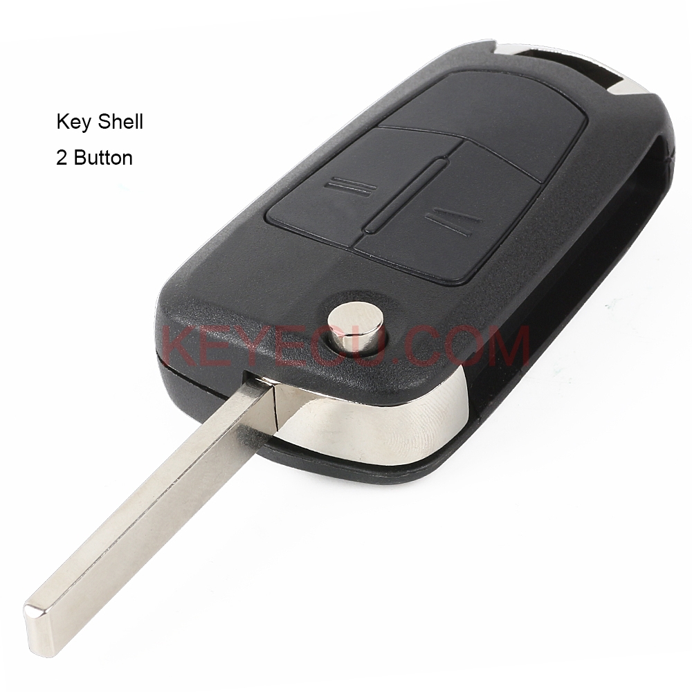 Flip Remote Key Shell 2 Button for Opel HU100,For Opel