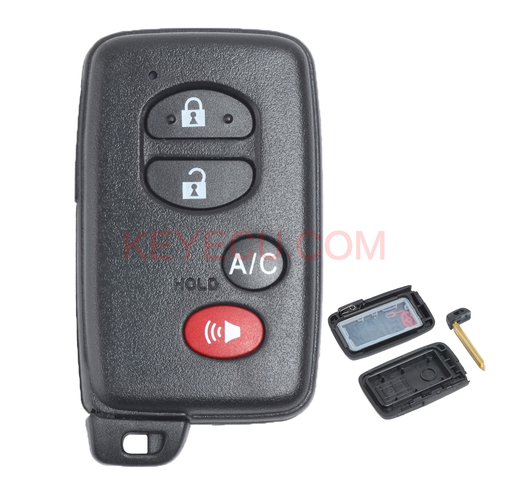 Smart Remote Key Shell 3+1 Button for Toyota Prius 2010-2013,For Toyota
