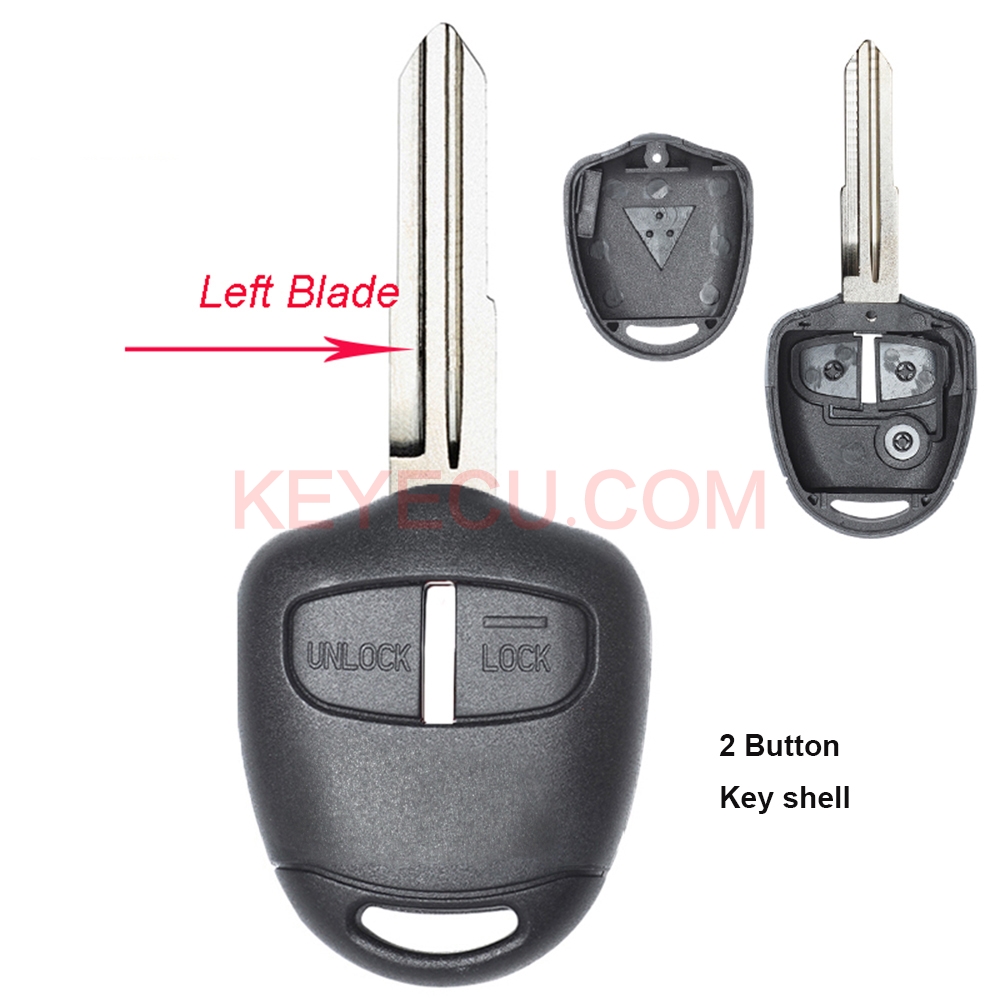 Remote Key Shell 2 Button for Mitsubishi Pajero Triton Lancer Evo Left ...