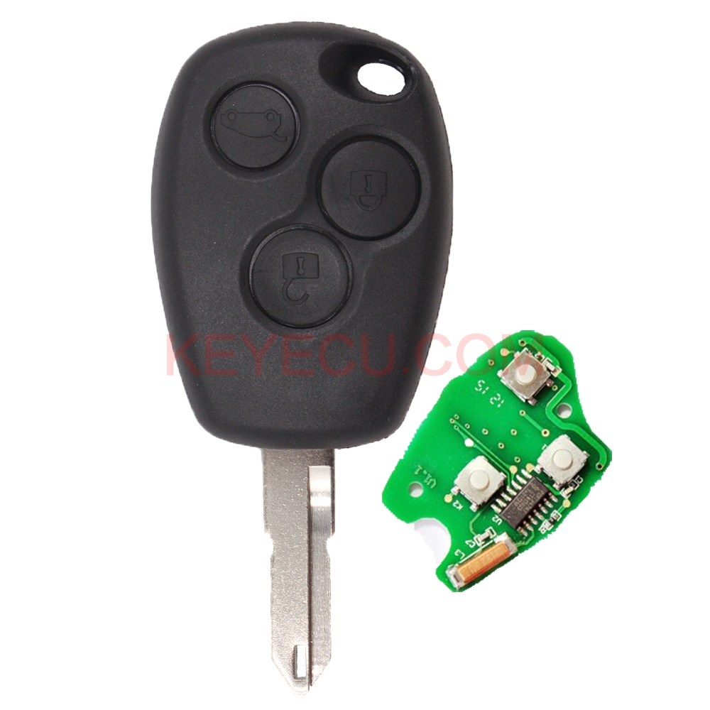 Remote Key Transmitter Control Keyless 3 Button for RENAULT 433MHz ...