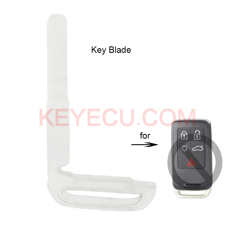 Remote Emergency Key Blade Insert Uncut for Volvo S60 S80 XC60 XC70 V70 ...