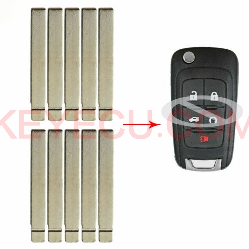 10PCS/Lot Unuct Remote Flip Key Keyless Replacement Blade Blank For GM ...