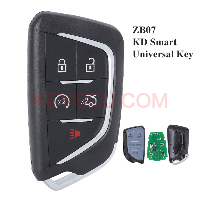 KEYDIY ZB07 Universal Smart Key 5 Button for KD-X2 KD900 Mini KD Car ...