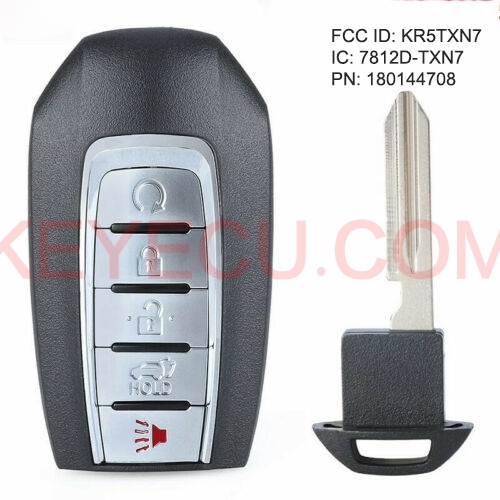 PN: S180144708 Remote Key Fob 433.92MHz 4A 4 Button for Infiniti Q50 ...