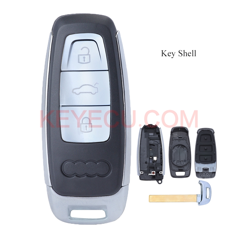Smart Remote Car Key Shell 3 Buttons for Audi A6 C8 A7 A8 Q8 2017 2018 ...
