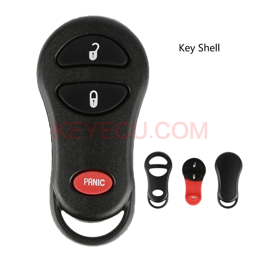 10PCS/Lot Remote Key Shell 2+1 Button for Chrysler Jeep Grand Cherokee ...