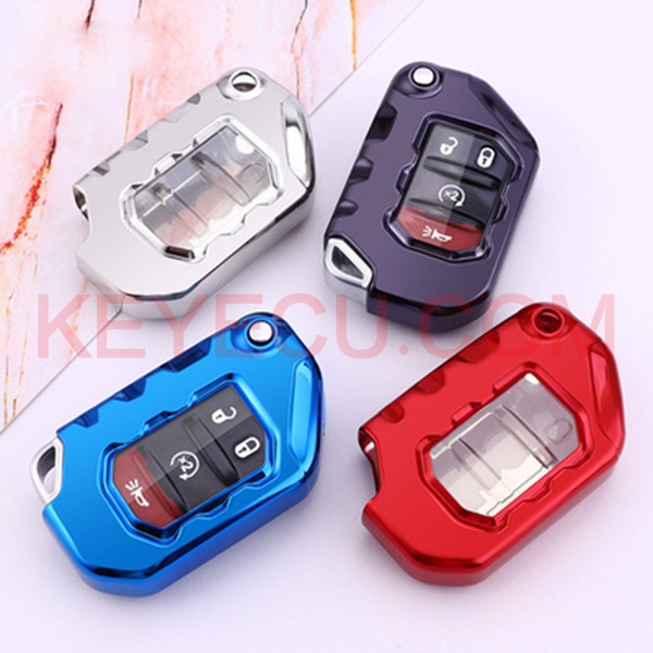 Soft TPU Protective Keyless Remote Fob Smart Key Cover Case for Jeep ...