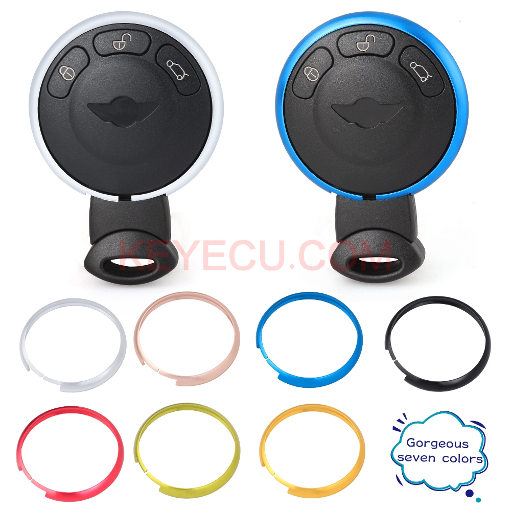 Multicolor Smart Remote Key Shell Case Fob 3 Button for BMW Mini Cooper ...