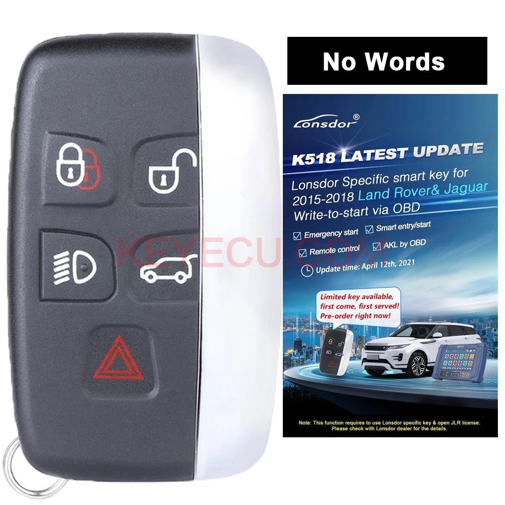 Lonsdor Specific Smart Key 5 Buttons 315MHz/ 433MHz for 2015 2016 2017 ...