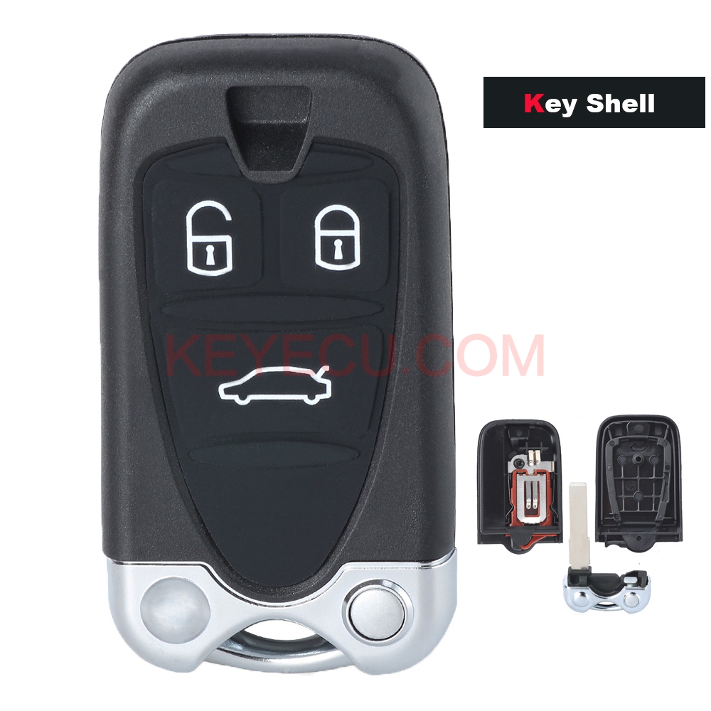 Smart Remote Key Shell Case Fob 3 Button for Alfa Romeo 159 Brera ...