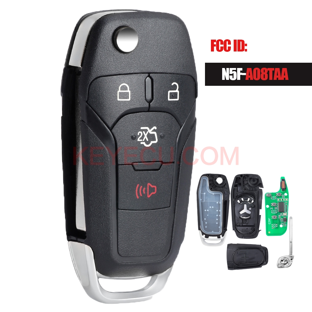 Flip Remote Key Keyless Entry Fob 315MHz for Ford Fusion 2013-2015 FCC ...