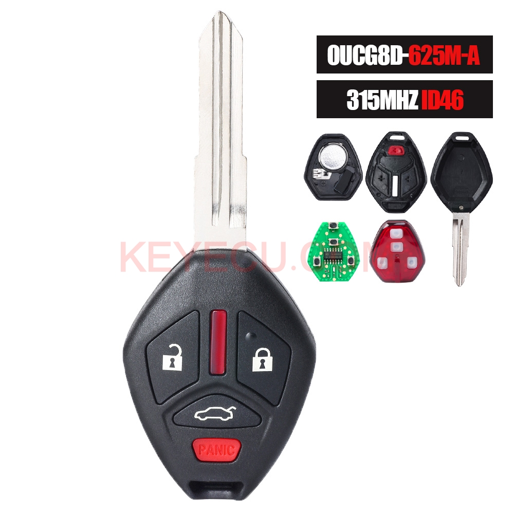 6370A477 G8D-625M-A Remote Head Key Fob for Mitsubishi Lancer 2008 2009 ...