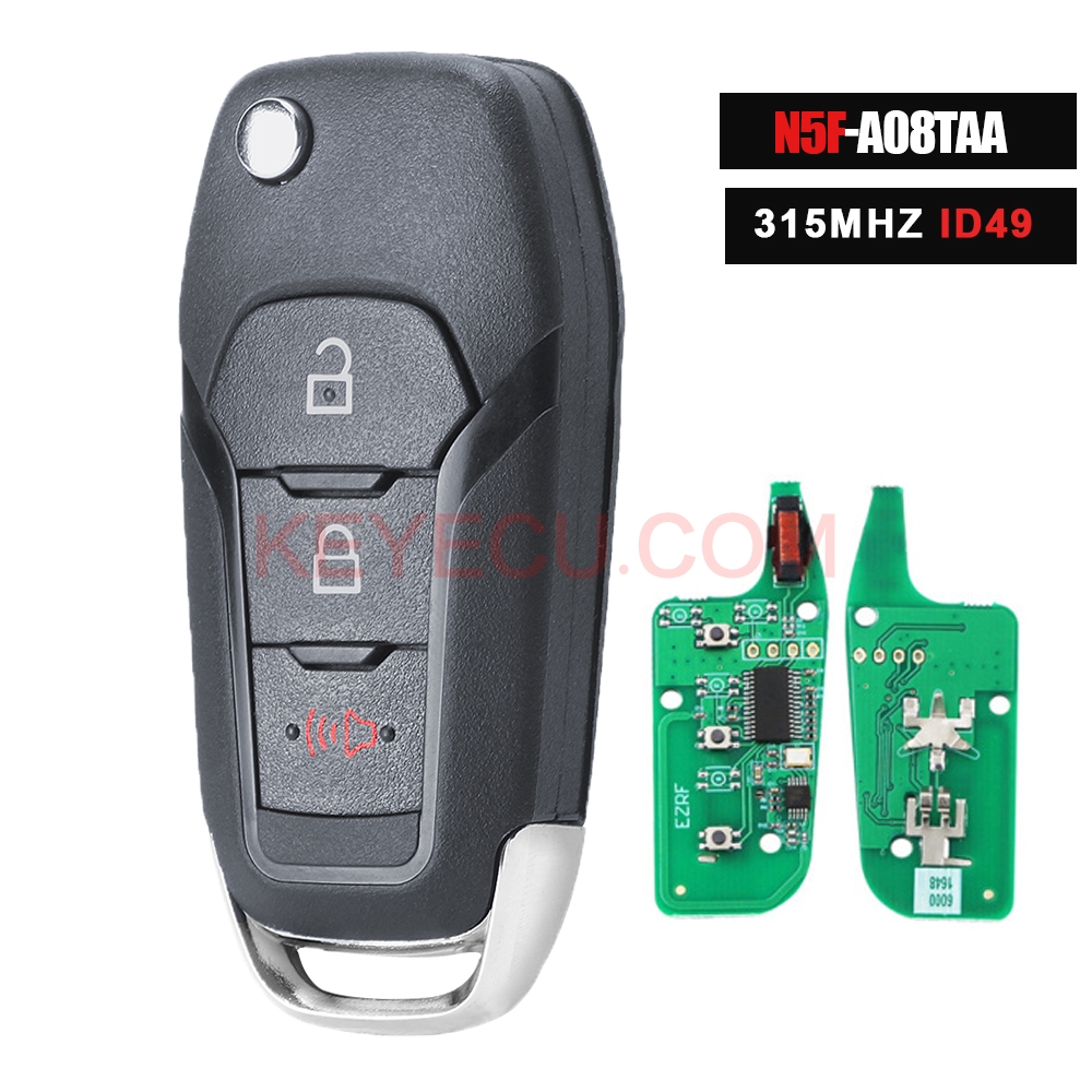 Replacement Flip Remote Key Fob 315MHz for Ford F150 F250 F350 2015 ...