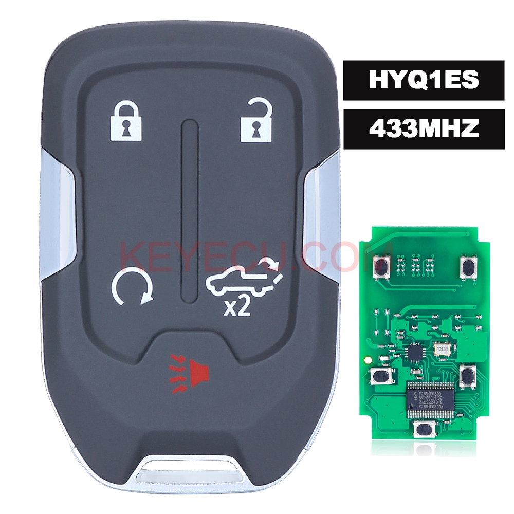 HYQ1ES 433MHz ID46 Smart Remote Key Fob for Chevrolet Silverado for GMC ...