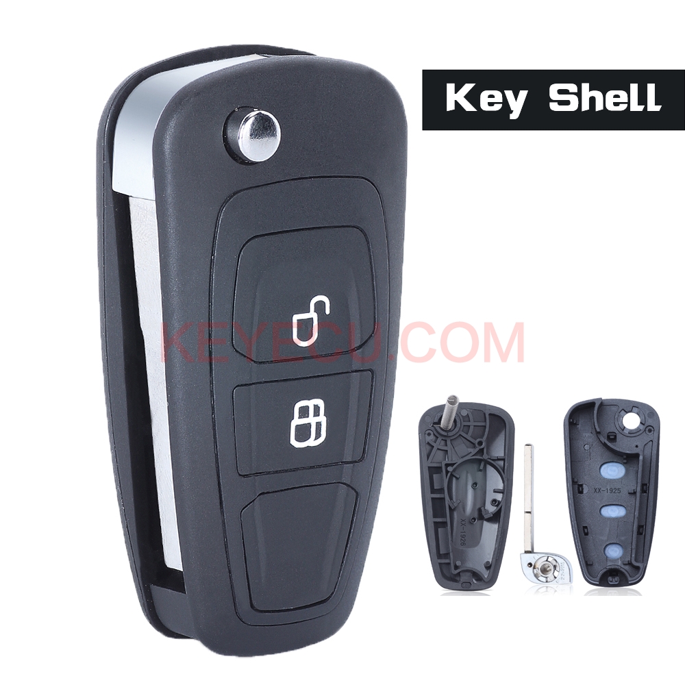 2 Button Remote Key Case Shell for Ford Ranger 2011 2012 2013 2014 2015 ...