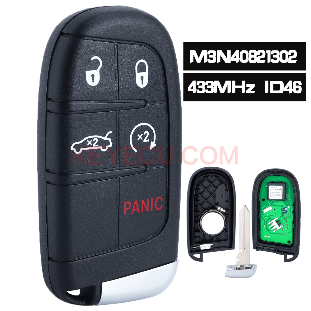 FCCid : M3N-40821302 Smart Remote Key Fob 5B 433MHz ID46 for Chrysler ...