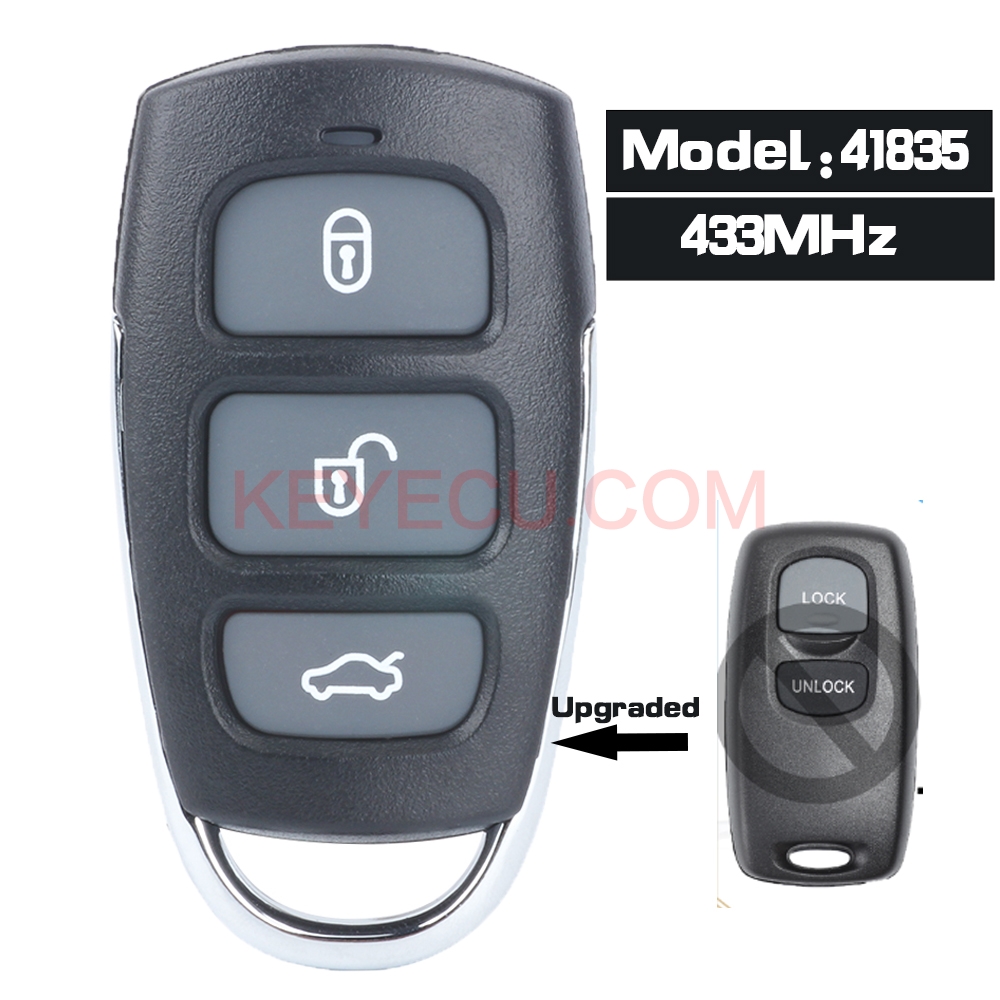 41835- Remote Key 433MHz Fob Replacement Key 2 Button for Mazda 3 BK ...