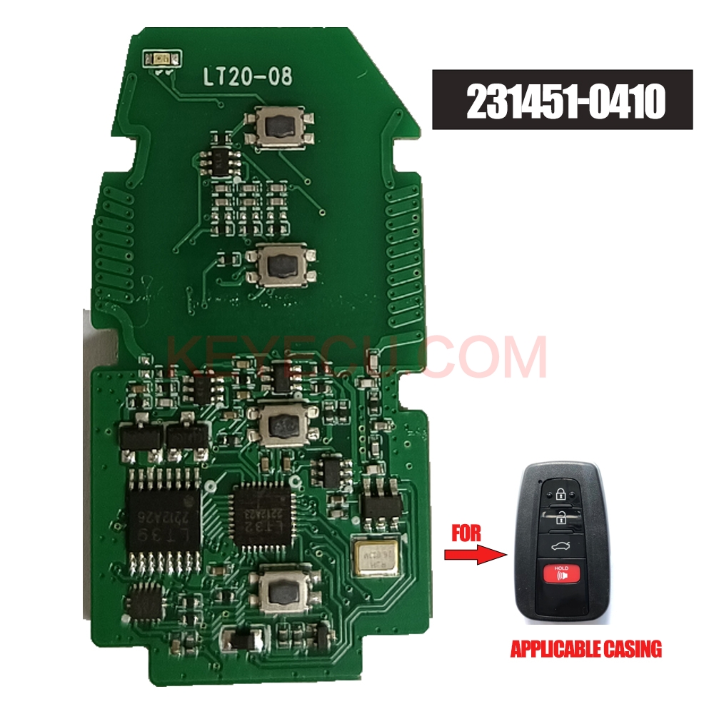Lonsdor Universal Board ID: 231451-0410 433MHz for Toyota Smart Key 8A ...