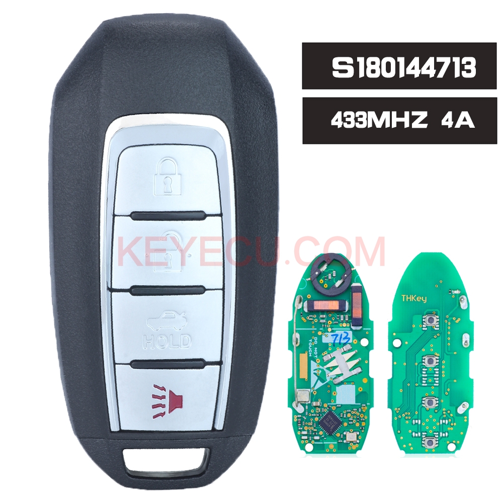 S180144713, KR5TXN7 Smart Remote Key Fob 433.92MHz 4A 4 Button for ...