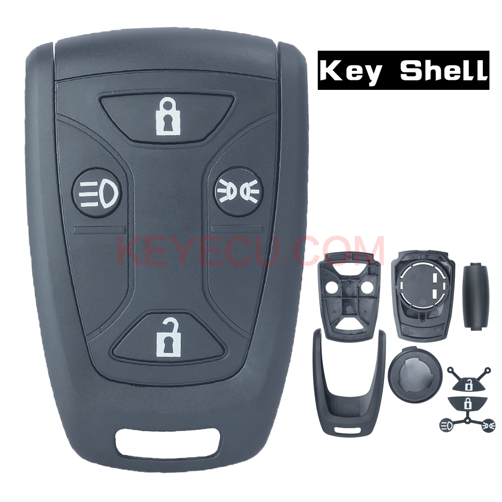 4 Button Smart Remote Key Shell Case for SAAB Scania Truck DC13 143 148 ...