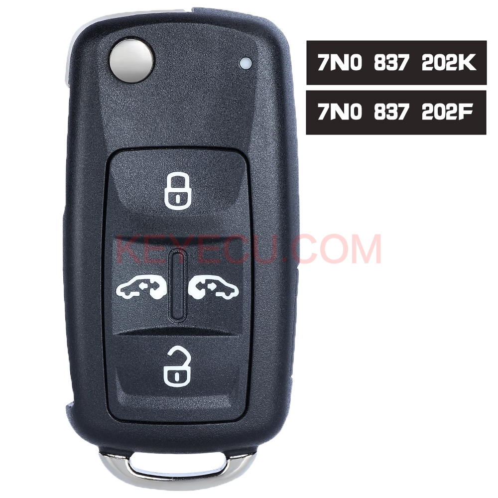 MQB 7E0 837 202 BK , 7N0837202F ID48 433MHz Smart Remot Key Fob ID48 ...