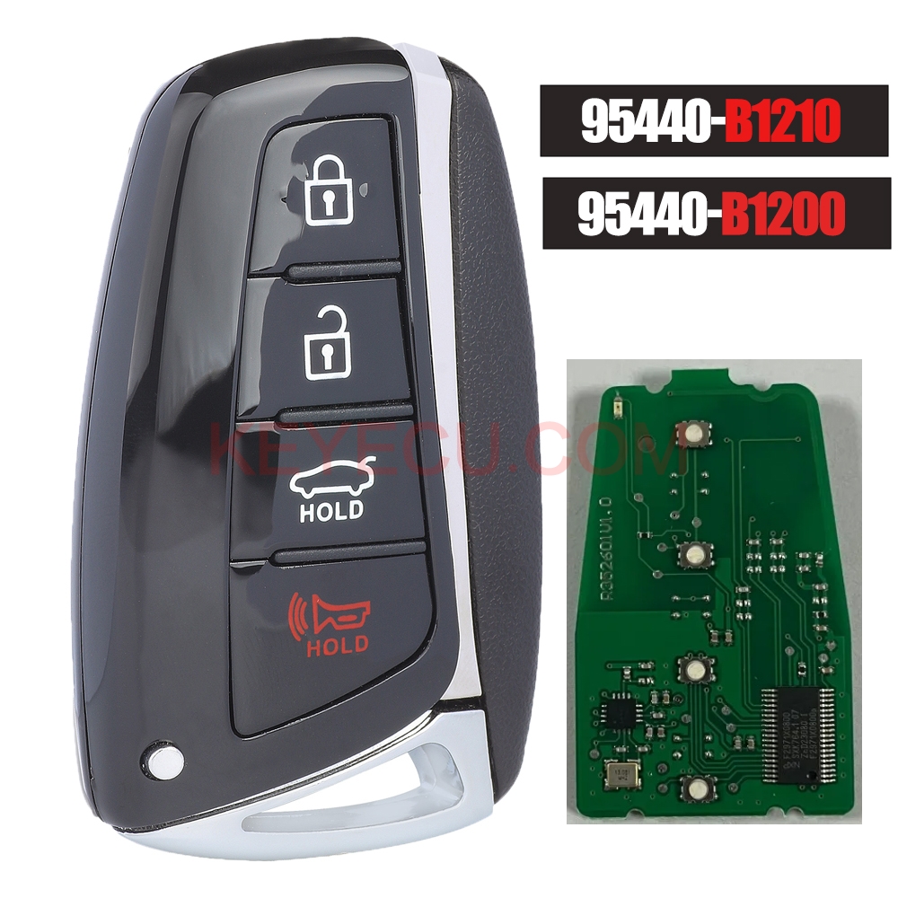 95440-B1210 / 95440-B1200 Smart Remote Key 4 Button 433MHz ID47 Chip ...