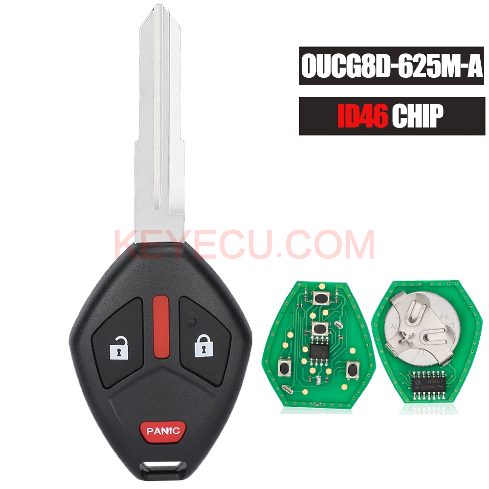 OUCG8D-625M-A 315MHz ID46 Remote Key FOB for fit Mitsubishi Outlander i ...