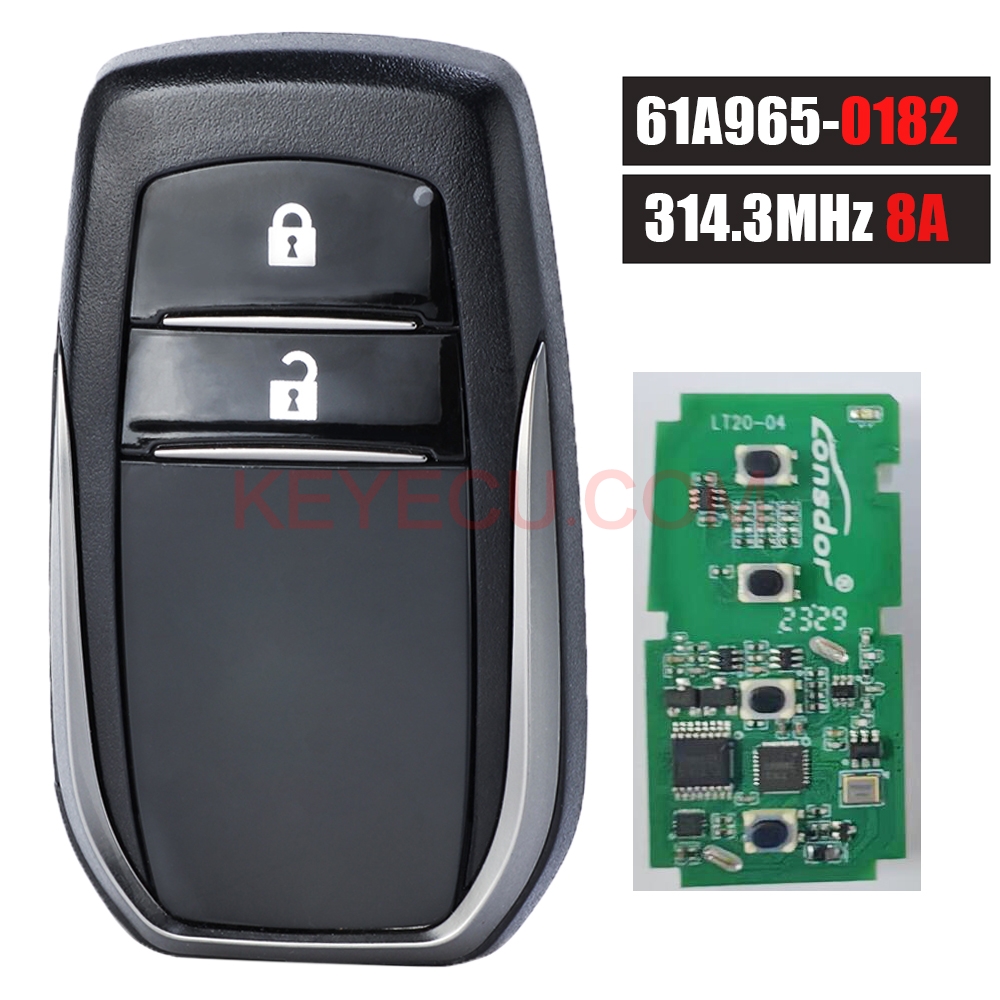61A965-0182 Smart Remote Key for Toyota HILUX INNOVA FORTUNER SW4 Fob ...