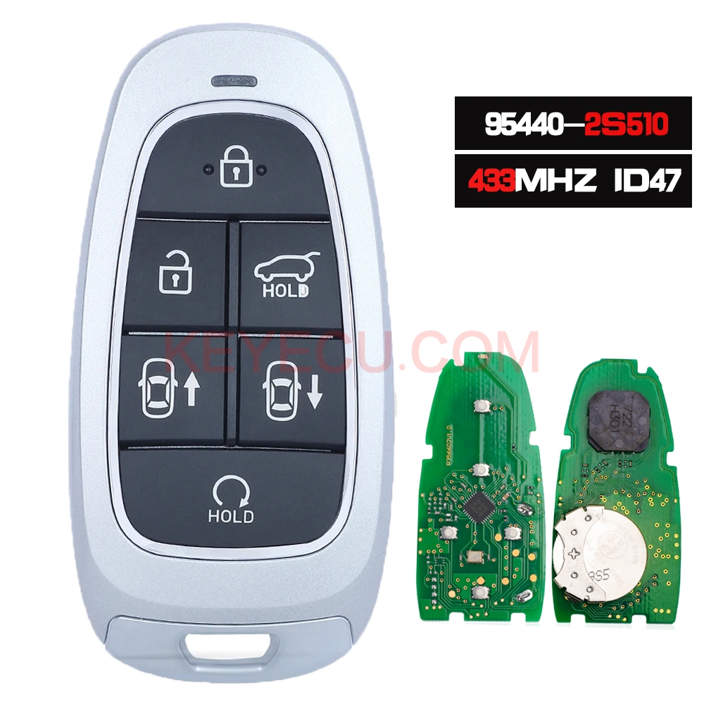 95440-2S510 Smart Keyless Remote Key 434MHz ID47 Keyless Go Fob For ...