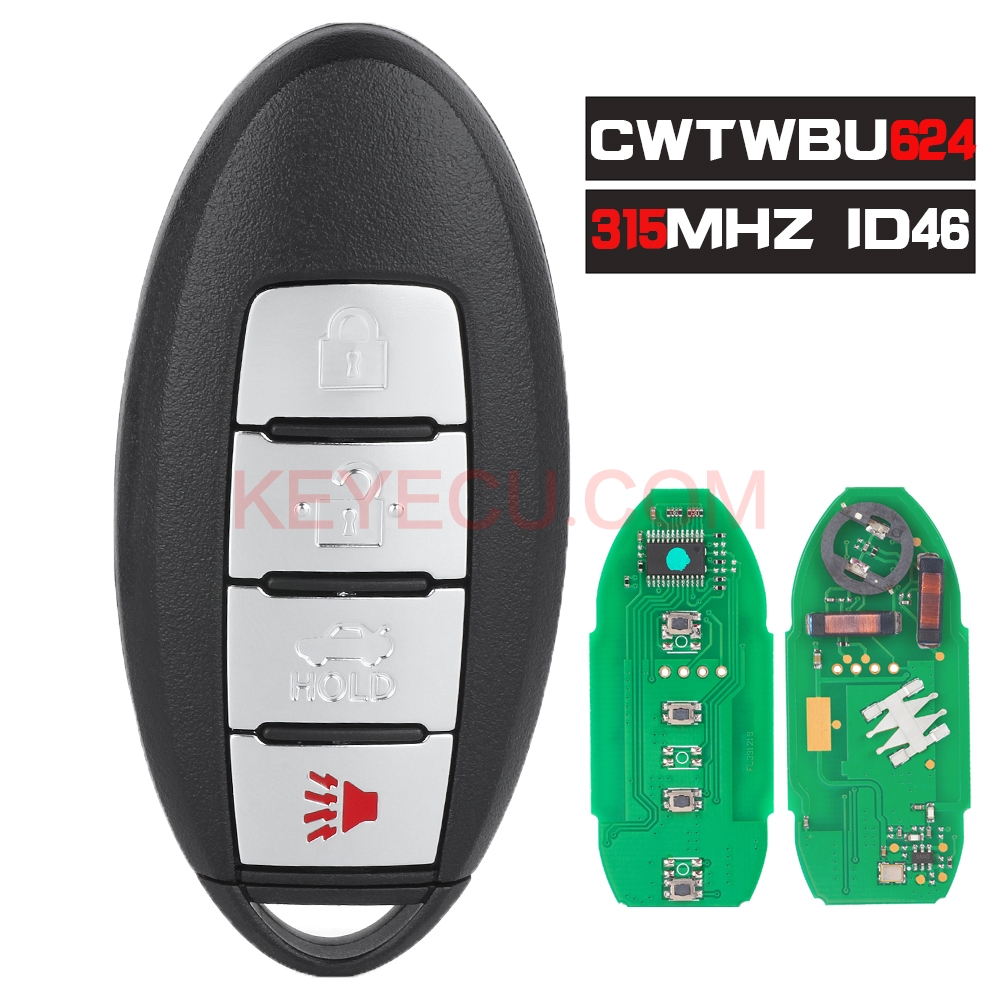 FCCID: CWTWBU624 Replacement Remote Control Key Fob 315Mhz ID46 for ...