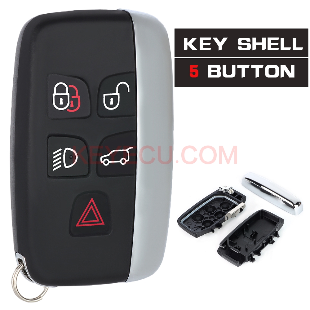 Smart Remote Car Key Shell Case 5 Button for Land Rover LR2 LR4 Range ...