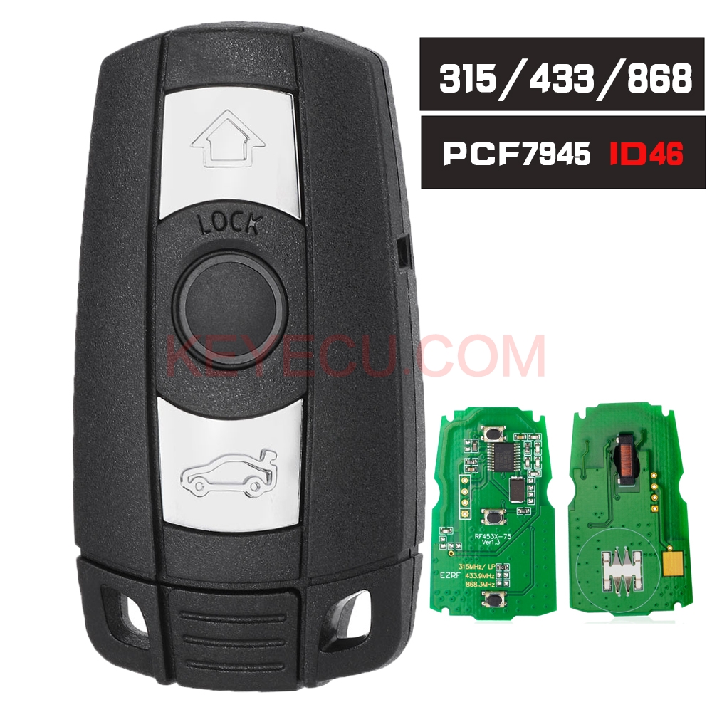 Smart Remote Key 3B 315MHz/ 433MHz / 868MHz / 315LPfor BMW 1/3/5/7 ...