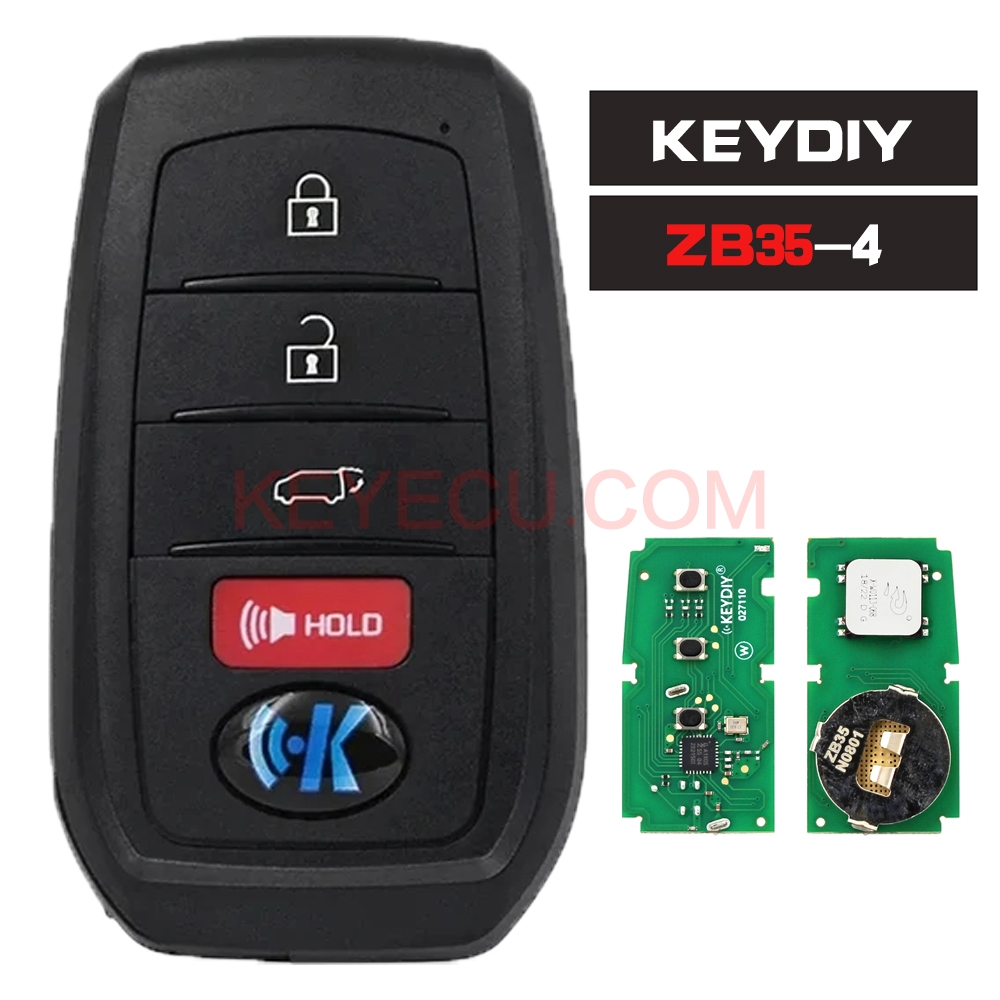KEYDIY KD ZB35-4 Universal Smart Remotes Key ZB Series for Toyota Style ...