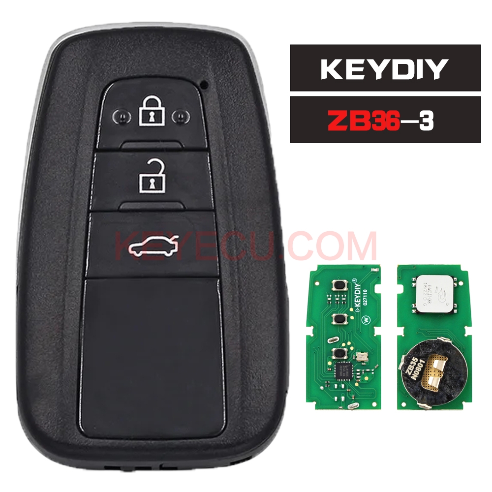 KEYDIY KD ZB36-3 Universal Smart Remotes Key ZB Series for Toyota Style ...