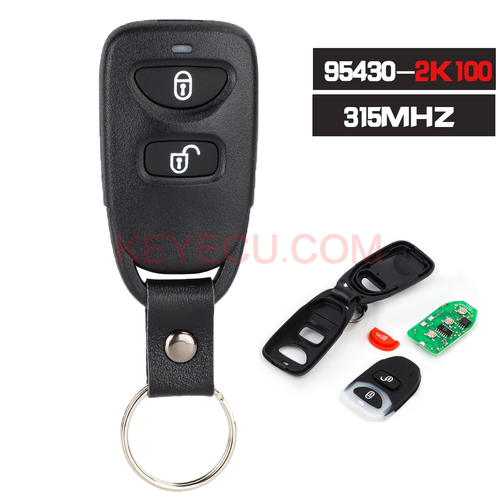 P/N: 95430-2K100 Remote Key 315MHz 3+1B Keyless Entry Fob Transmitter ...