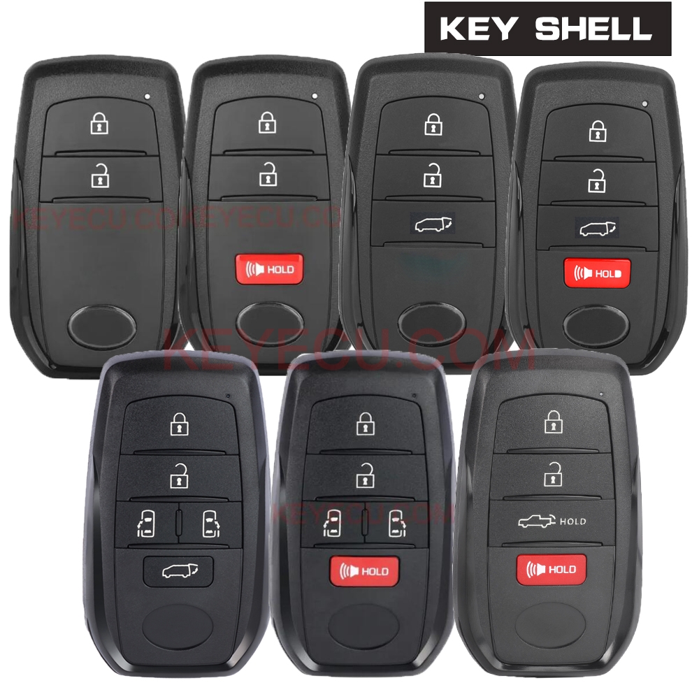 2/3/4 Button Smart Remote Key Shell Fob for Toyota Corolla Cross Sienna ...