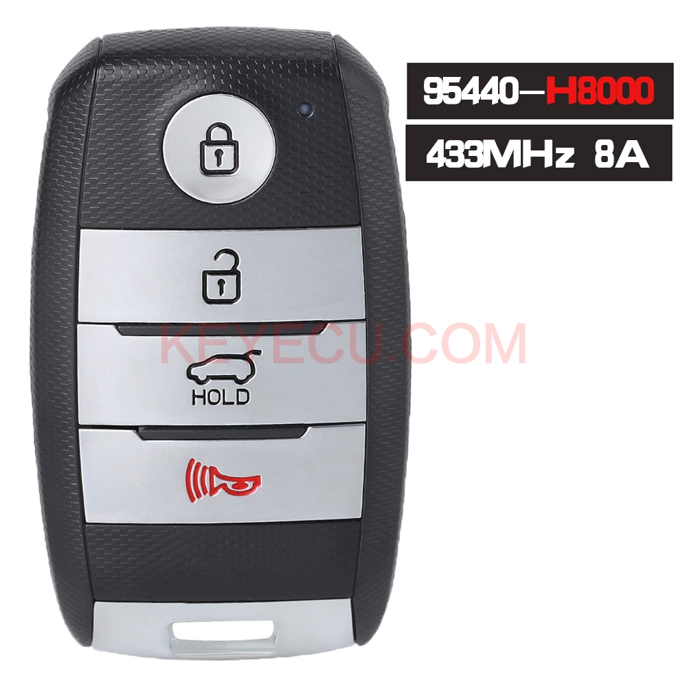 PN: 95440-H8000, Smart Remote Key Fob 433MHz 8A Chip for Kia Stonic ...
