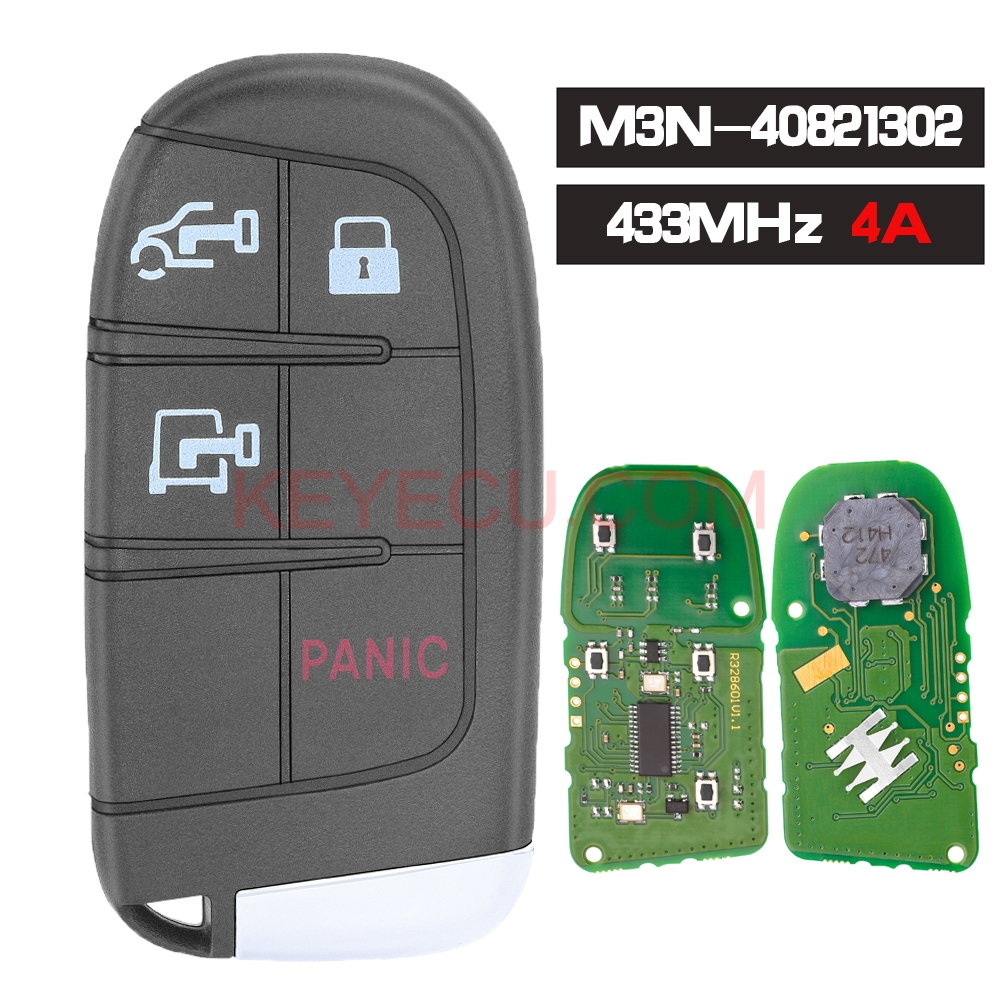7FF24LXH 60977653 M3N-40821302 Smart Remote Key 433MHz 4A Chip 4 Button ...