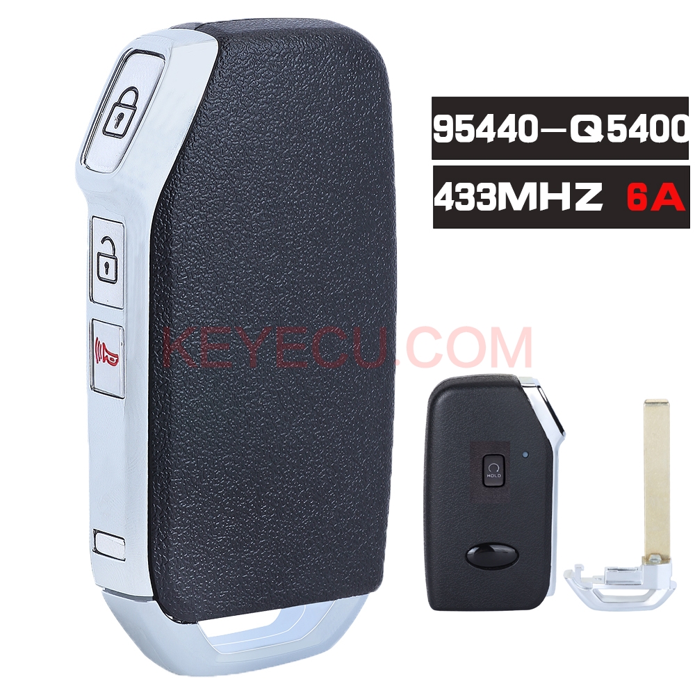 95440-Q5400 , NY0SYEC5F0B1907 Smart Remote Key Keyless Go Fob 433MHz 6A ...